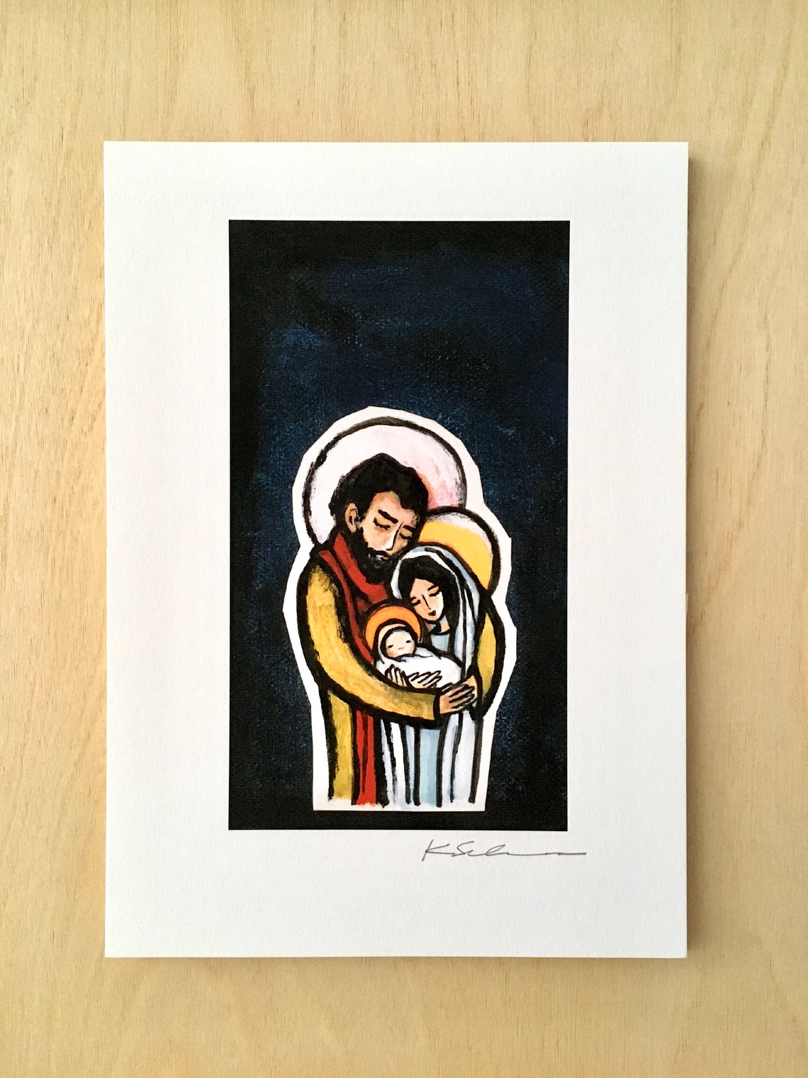 Holy Family Modern Image, Holy Family Art, Catholic Artist, Holy Family ...