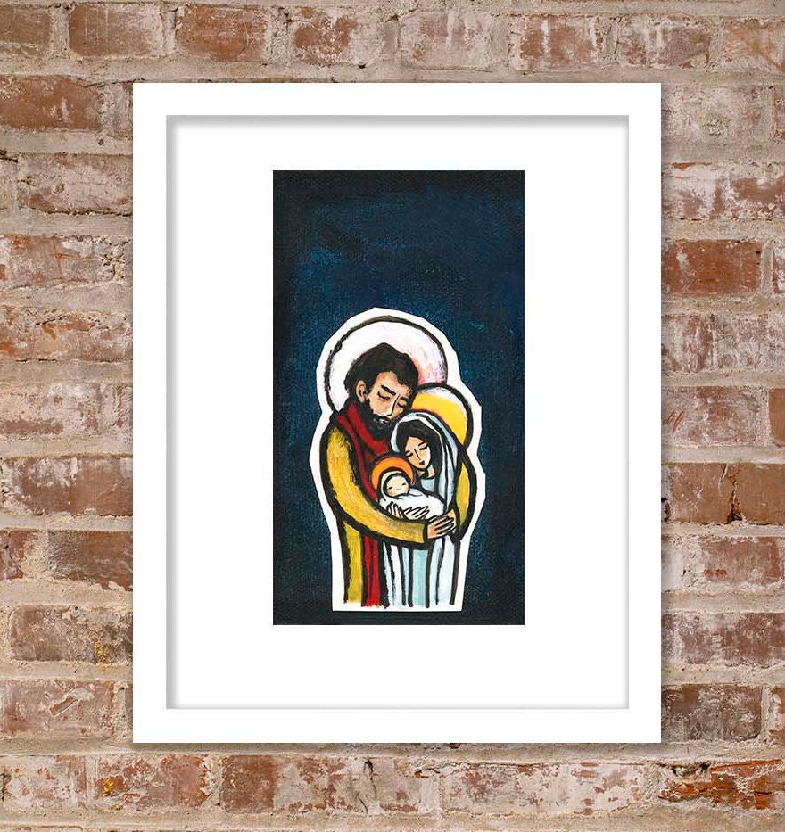 Holy Family Modern Image, Holy Family Art, Catholic Artist, Holy Family ...