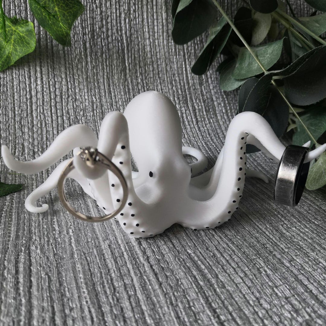 Octopus Ring Holder, Sealife Gift, Octopus Statue, Alternative Home ...