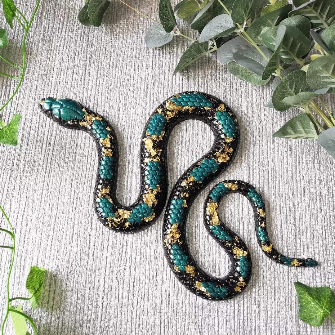 Beautiful Snake Art Piece Ornament Botanical Wall Art - Etsy