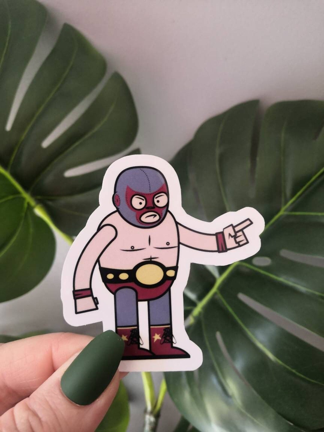 Wrestler Sticker, Lucha Libre Sticker, Cool Sticker, Nacho Libre ...
