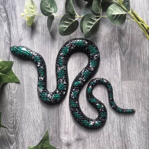 Beautiful Snake Art Piece Ornament, Botanical Wall Art, Alternative ...