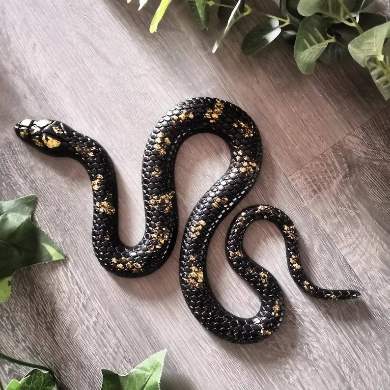 Snake Wall Hanging Snake Wall Art Alt Home Decor Unusual - Etsy UK