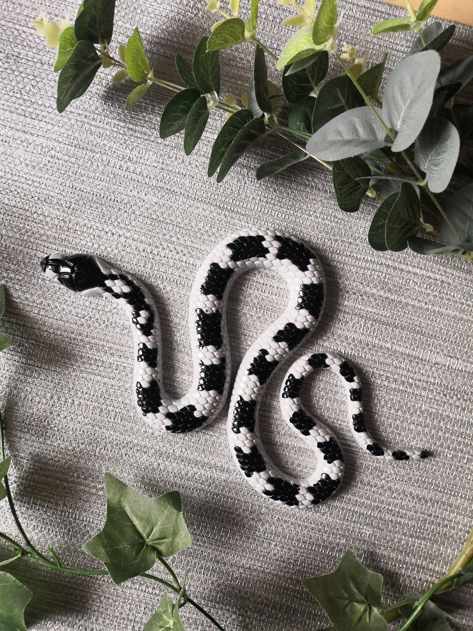 Snake Wall Hanging, Snake Wall Art, Alt Home Decor, Unusual Gift, Snake ...