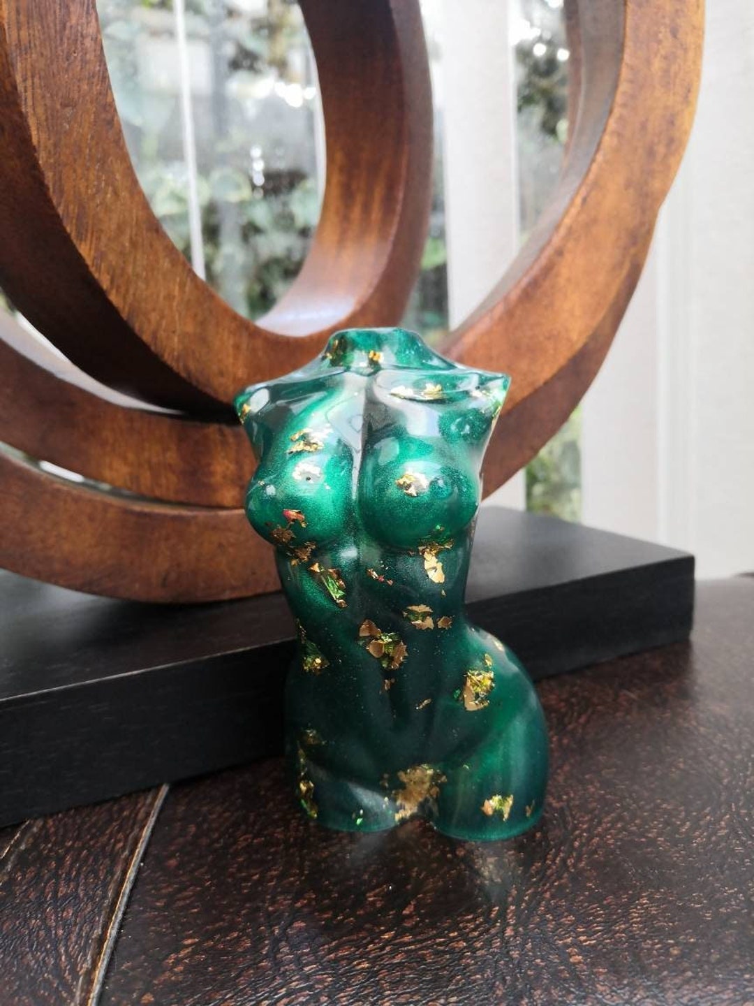 The Green Goddess, Female Goddess Body Ornament, Beautiful Torso Statue ...