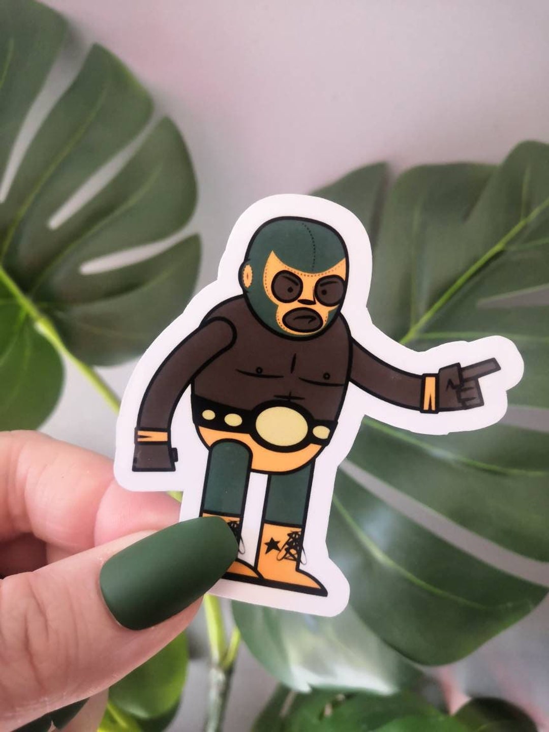 Wrestler Sticker, Lucha Libre Sticker, Cool Sticker, Nacho Libre ...