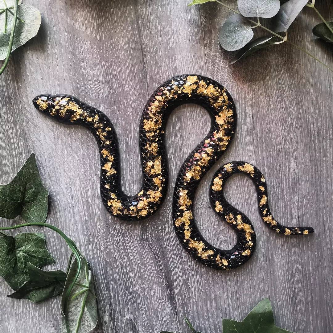 Snake Wall Hanging, Snake Wall Art, Alt Home Decor, Unusual Gift, Snake ...