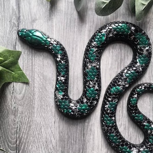 Beautiful Snake Art Piece Ornament, Botanical Wall Art, Alternative ...