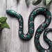 Beautiful Snake Art Piece Ornament, Botanical Wall Art, Alternative ...