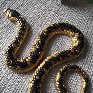 Gold Snake Wall Hanging, Snake Wall Art, Alt Home Decor, Unusual Gift, Snake Gift, Goth Decor ...