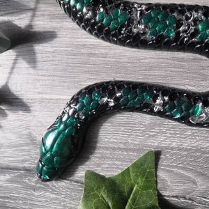 Beautiful Snake Art Piece Ornament, Botanical Wall Art, Alternative ...