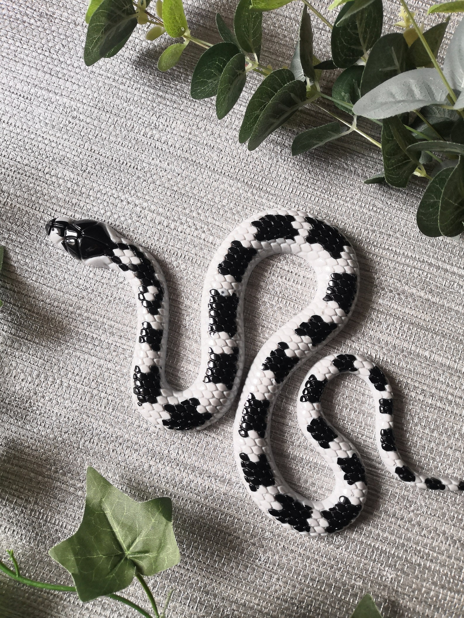 Snake Wall Hanging, Snake Wall Art, Alt Home Decor, Unusual Gift, Snake ...