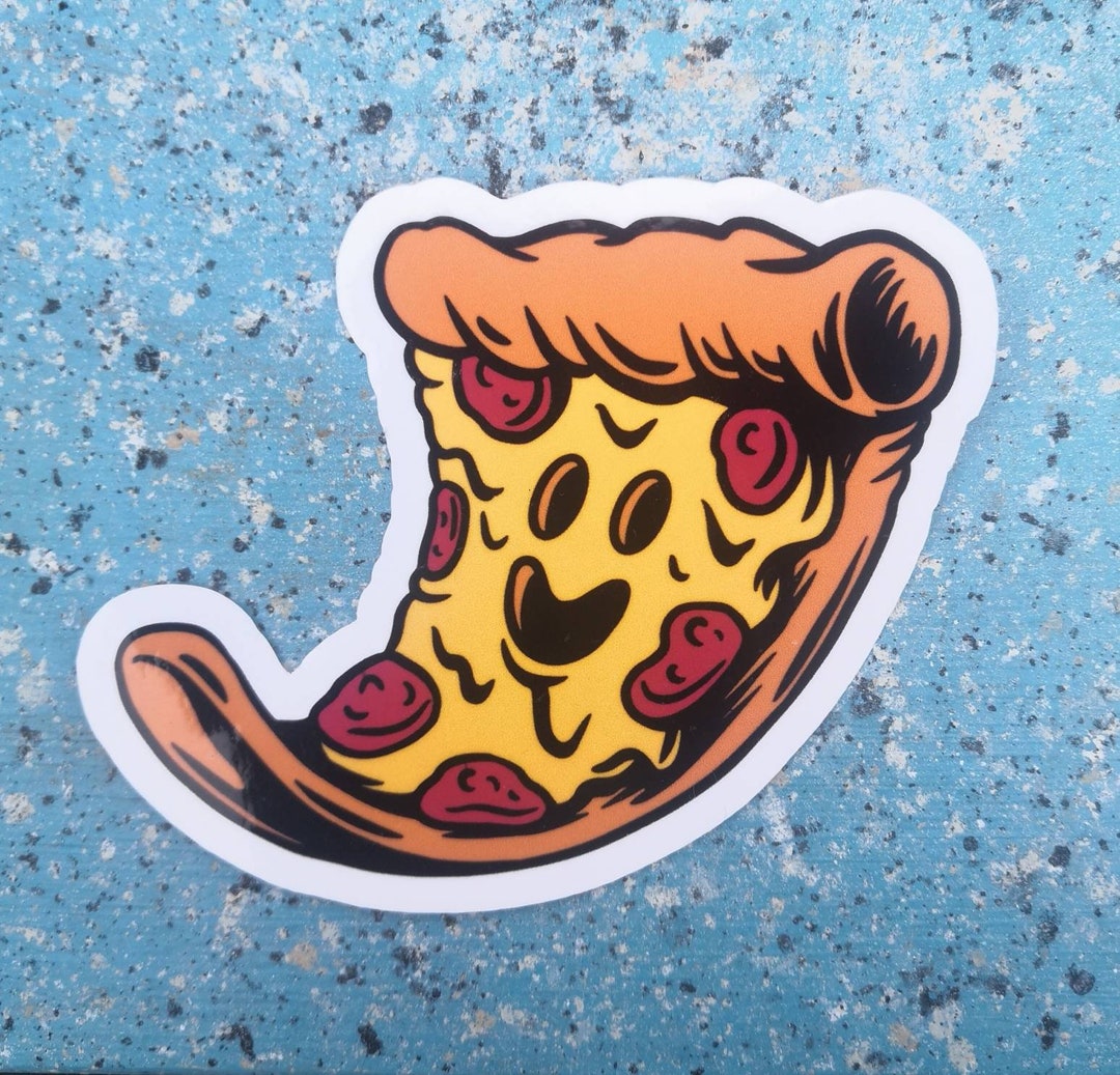 Pizza Sticker, Cool Sticker, Food Sticker Character, Pizza Slice ...