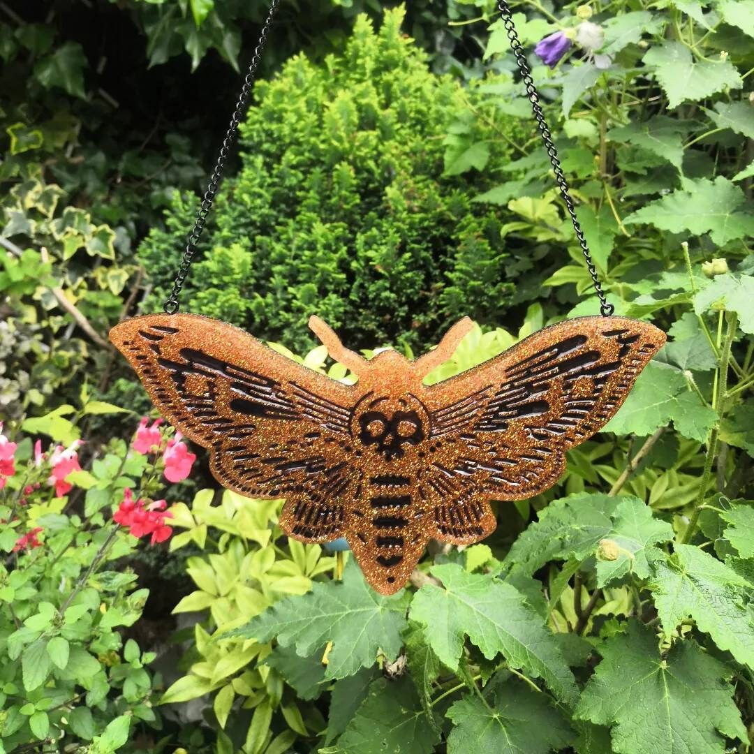 Moth Wall Art, Moth Wall Hanging, Deaths-head Hawkmoth Art, Alt Home ...