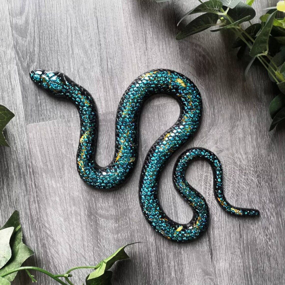 Snake Wall Hanging Snake Wall Art Alt Home Decor Unusual - Etsy