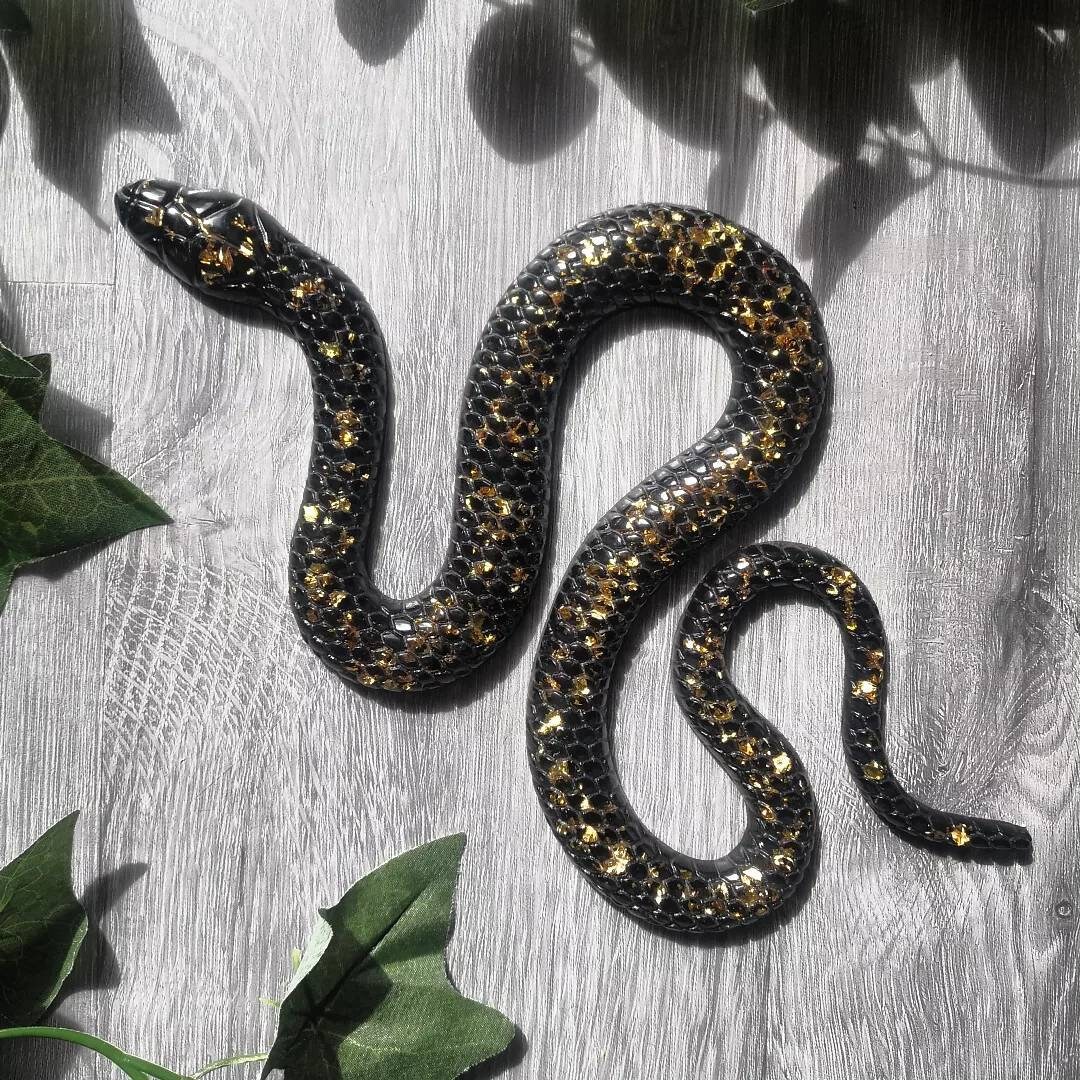 Snake Wall Hanging, Snake Wall Art, Alt Home Decor, Unusual Gift, Snake ...