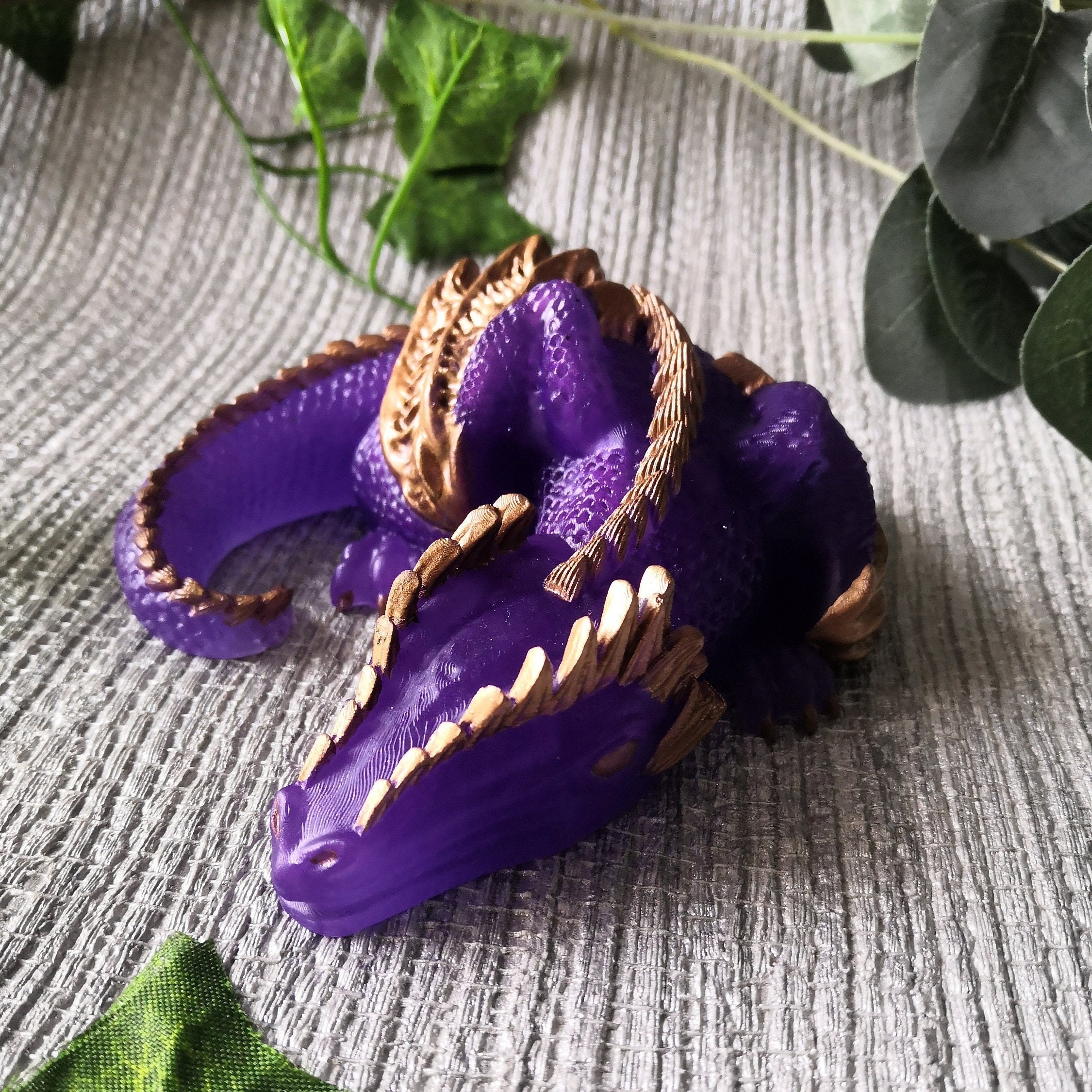 Dragon Ornament, Dragon Crystal Holder, Mythical Gift, Fairytale Statue ...