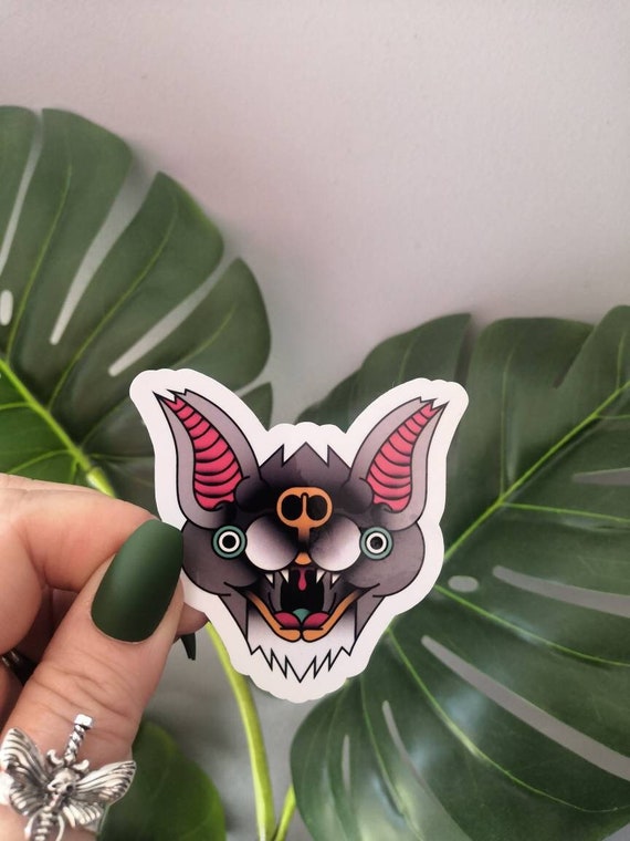 Bat Sticker Cool Sticker American Traditional Tattoo - Etsy