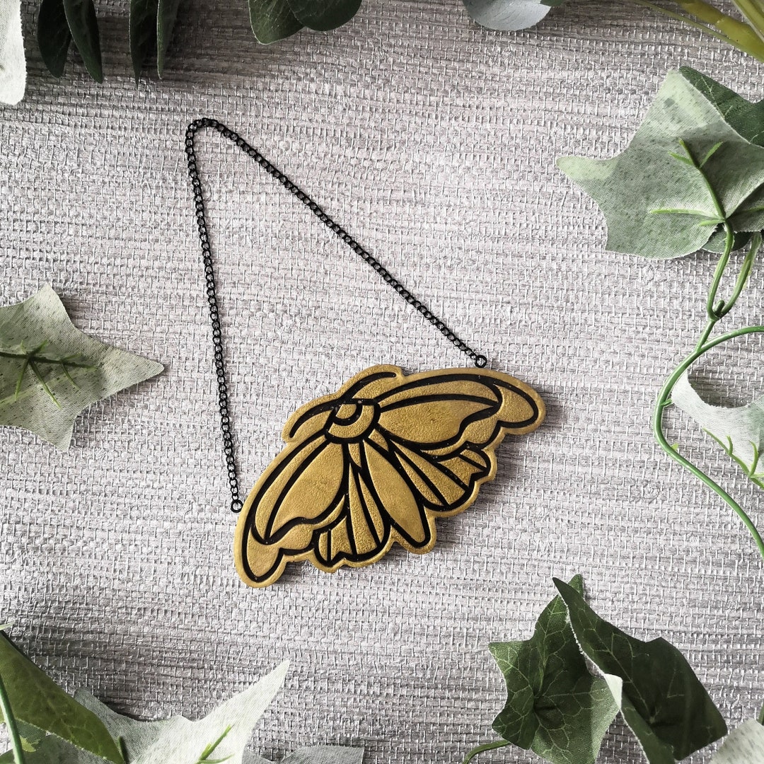 Moth Wall Art, Moth Wall Hanging, Insect Art, Alt Home Decor, Unusual ...