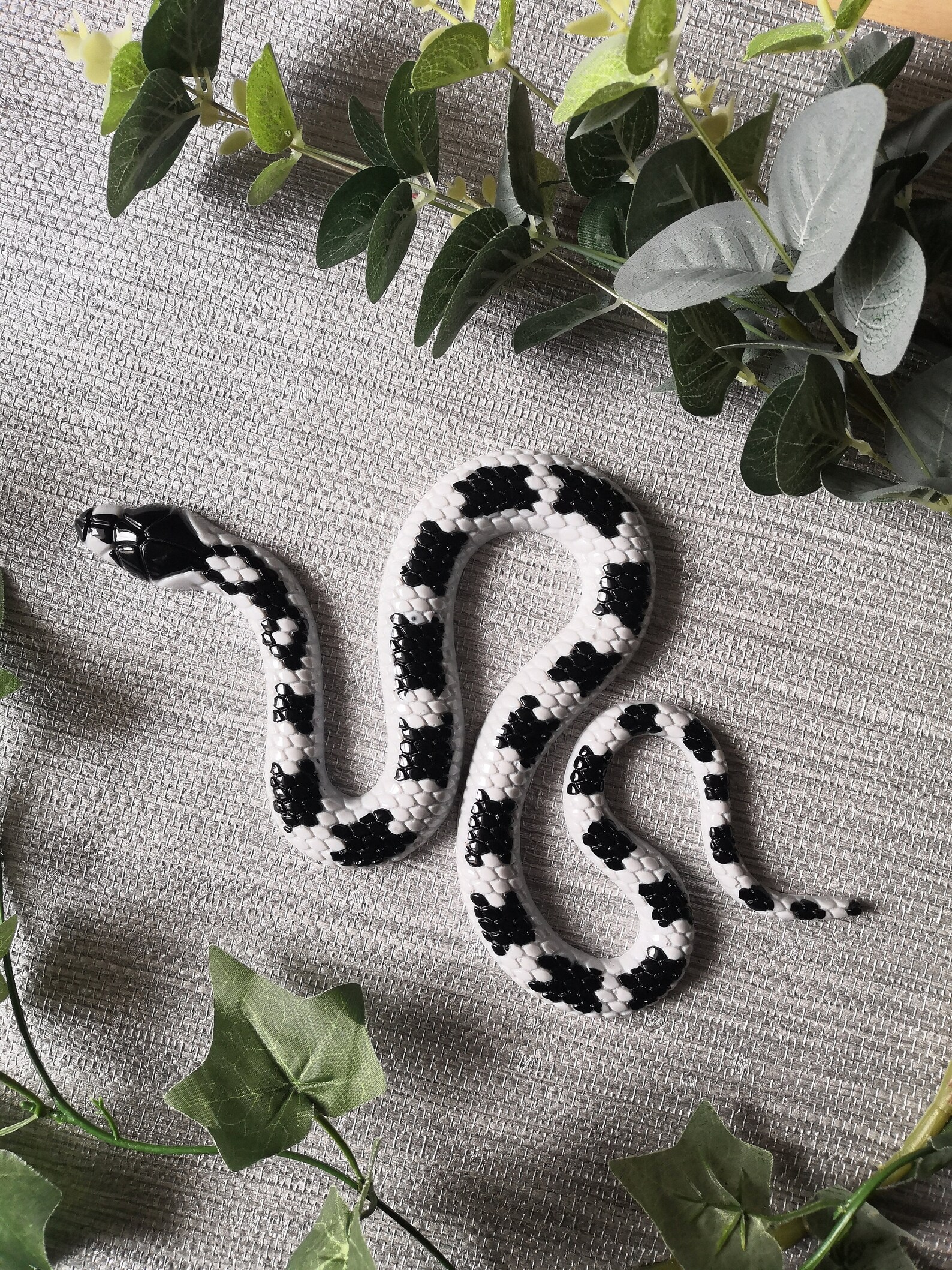Snake Wall Hanging, Snake Wall Art, Alt Home Decor, Unusual Gift, Snake ...