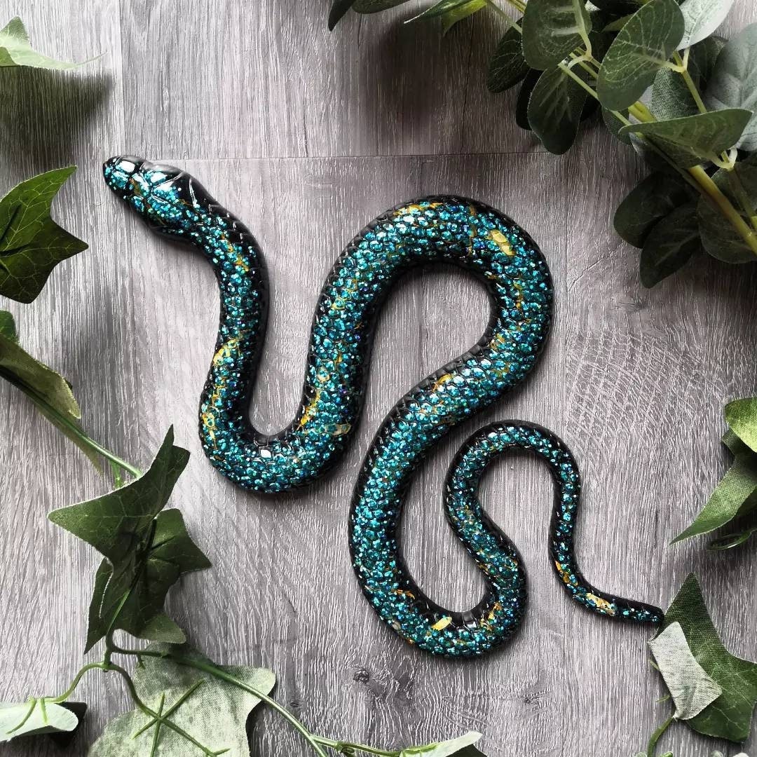 Snake Wall Hanging, Snake Wall Art, Alt Home Decor, Unusual Gift, Snake ...