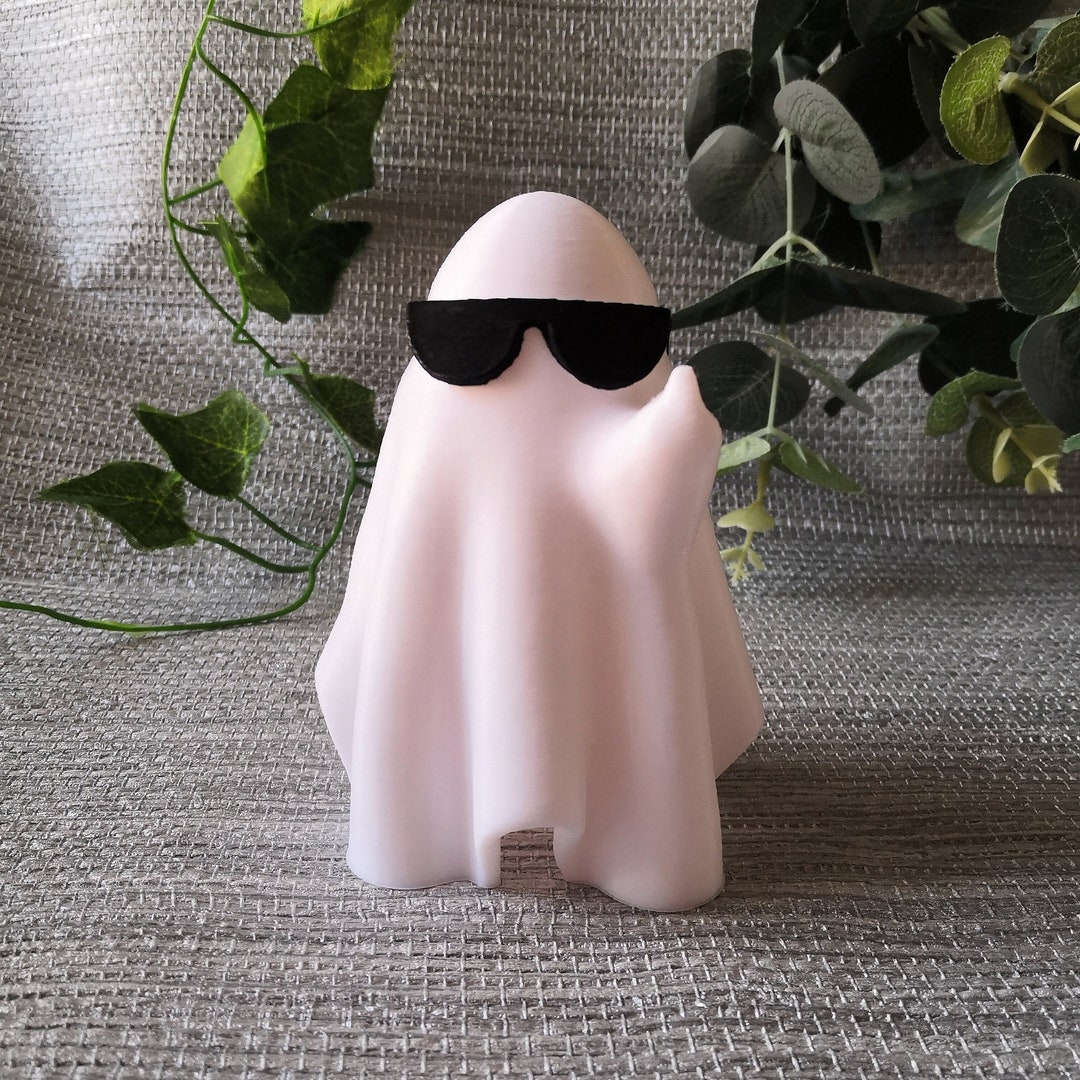 Rude Ghost Ornament, Light up Ghost, Middle Finger Ghost, Halloween ...