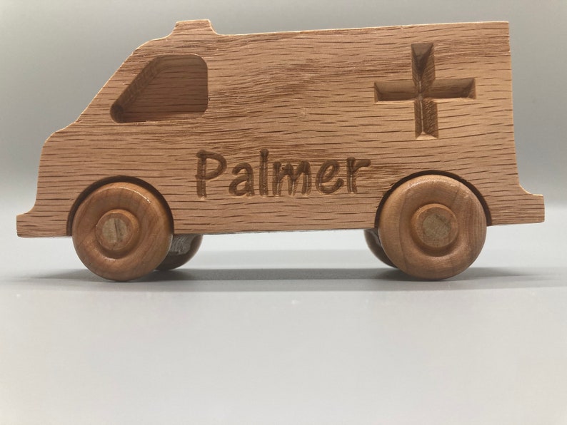 Wooden Toy Ambulance - Etsy