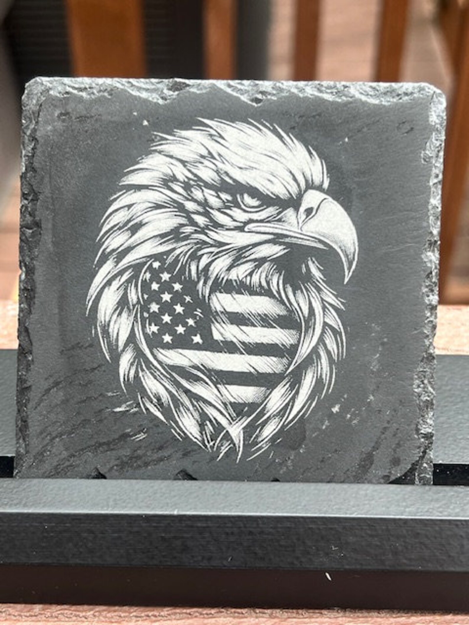 Eagle Laser Engraving Png, Slate Coaster Engraved, Glowforge, Wecreat ...