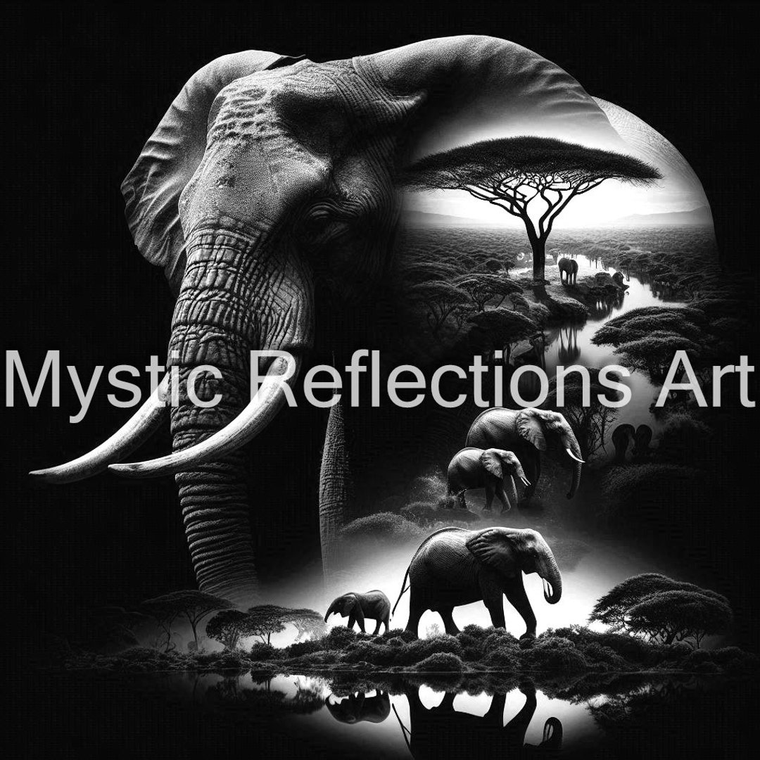 Elephant File for Slate Coasters or Ceramic Tile, Wildlife Laser ...