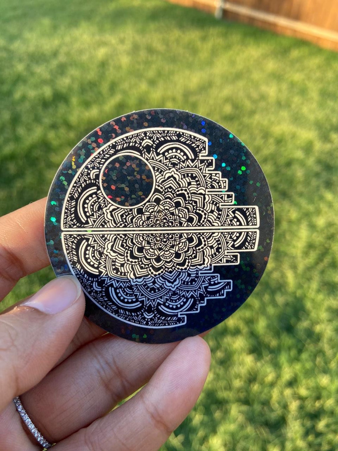 Death Star Sticker Vinyl Die Cut Star Wars Decal Waterproof | Etsy