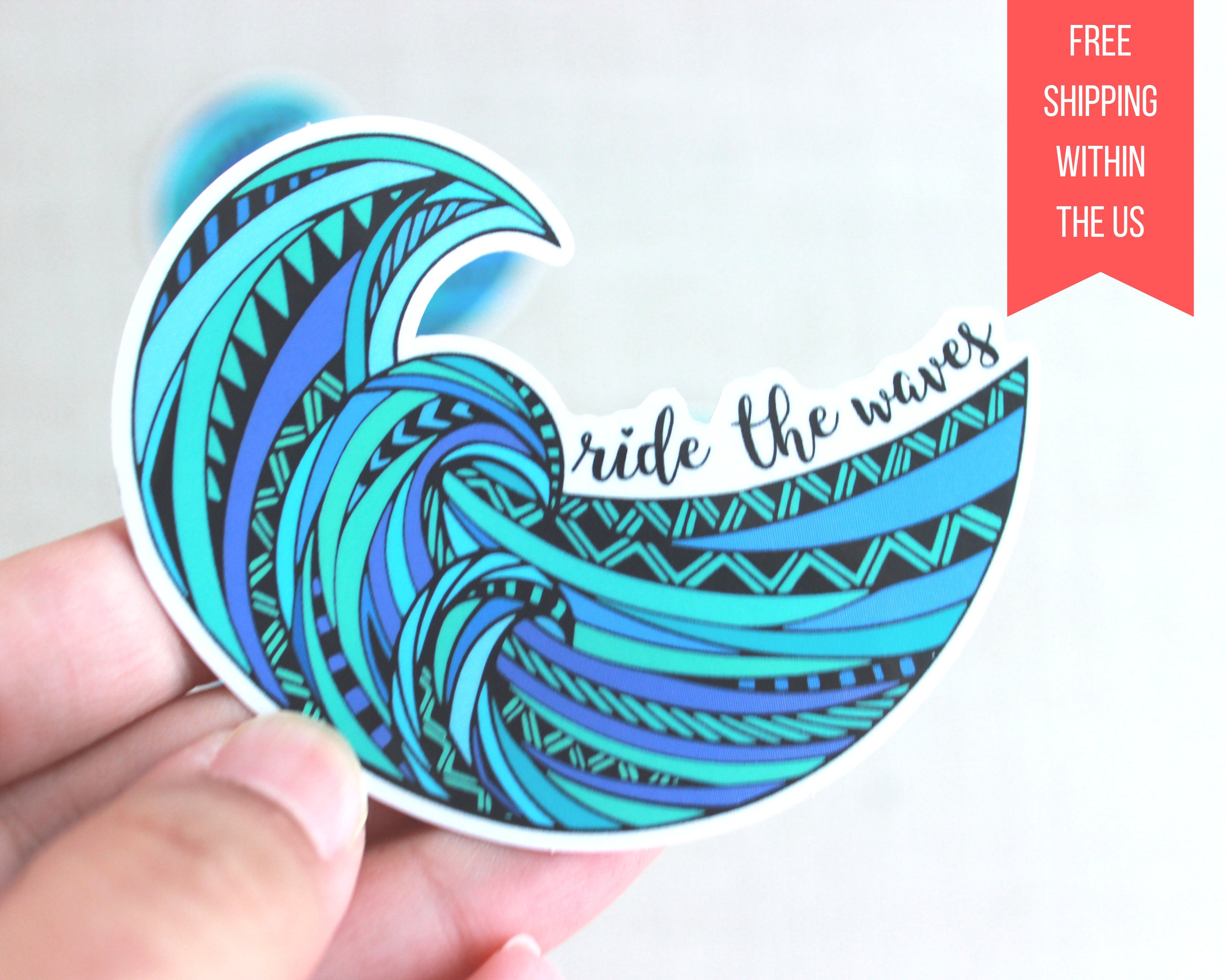 Ride the Waves Sticker - Surfing Water Baby Gift Idea - Etsy