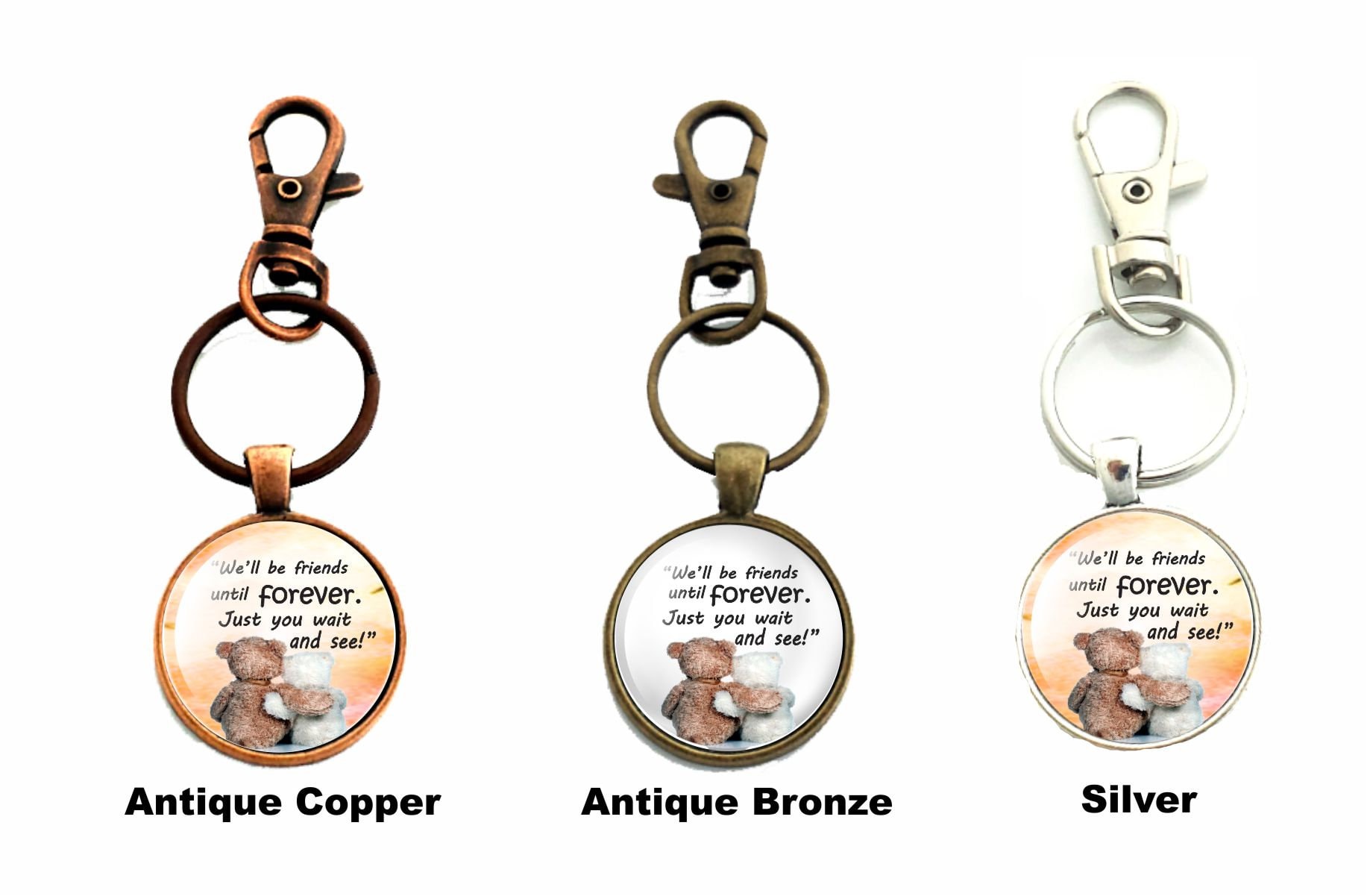 JW Gifts/friends Key Ring/'we'll Be Friends Until | Etsy