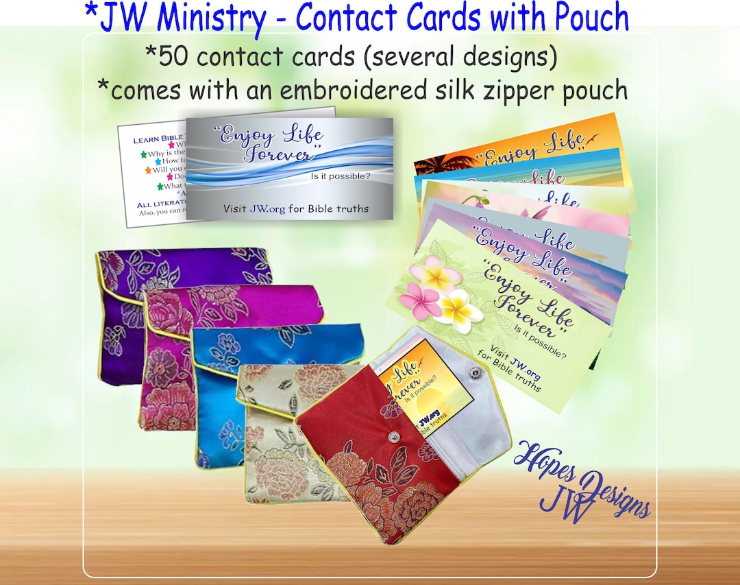 JW Gifts/enjoy Life Forever Contact Cards for the Ministry/many Designs ...