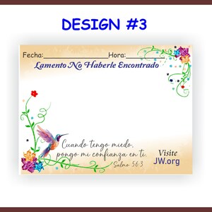 JW SPANISH Ministry Sticky Notes Sorry I Missed You Visit Jw.org 2024 ...