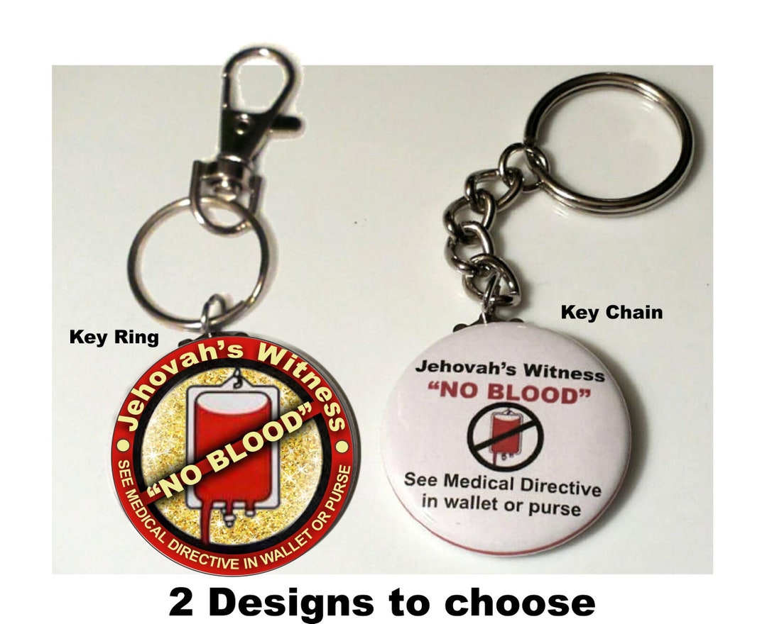 JW 'no Blood' Keychain - 1.5" - JW Gifts - Etsy