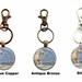 JW Gifts/round Key Ring With Clip/'be Courageous and Very Strong ...