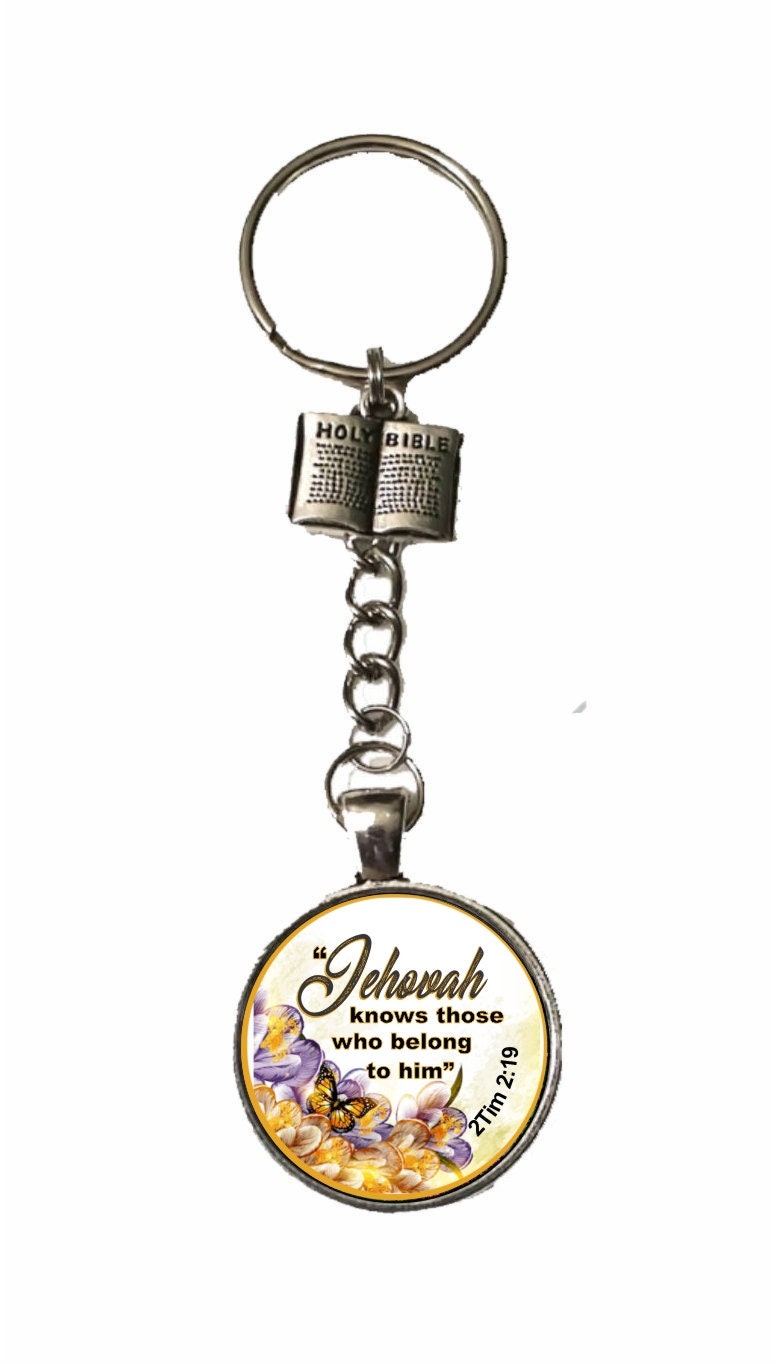 JW Gifts/jw Keychain 'jehovah Knows Those Who Belong to Him' 2tim 2:19 ...