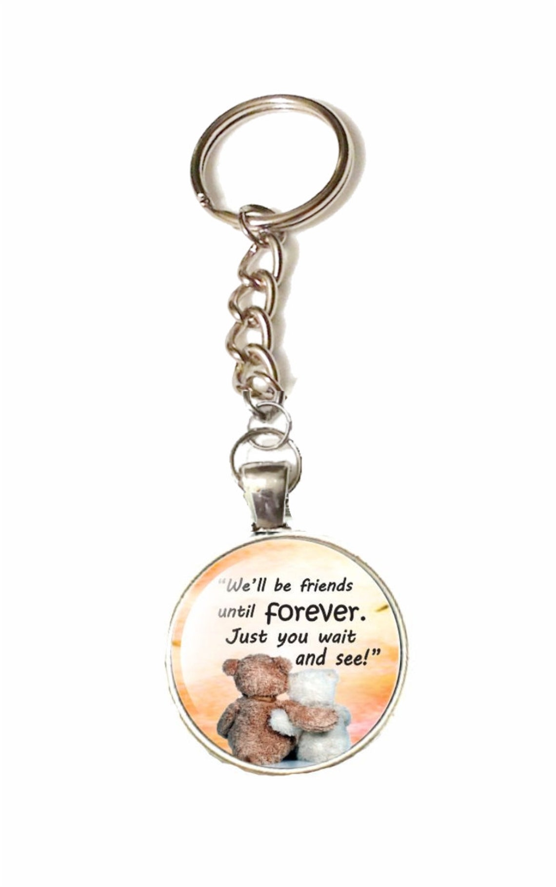 JW gifts/friends key ring/'We'll be friends until | Etsy