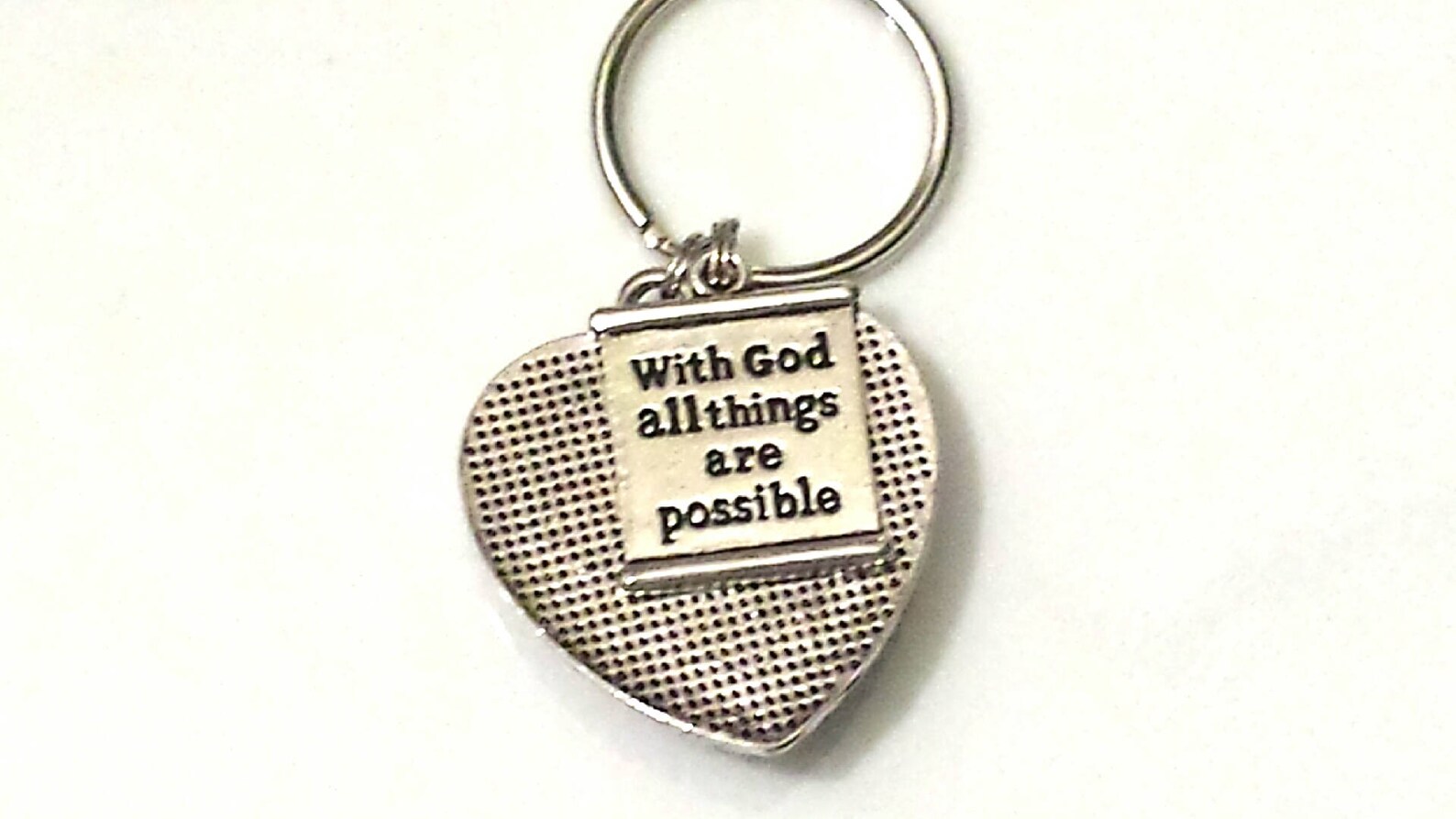 JW Tetragrammaton Heart Key Ring With Charm/jw Gifts/jw - Etsy