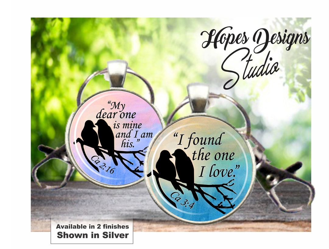 JW Gifts/key Ring Set for Couples/scriptures 'my Dear One - Etsy