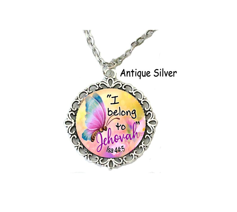 JW Gifts/personalize Butterfly Charm Necklace/4 Design Choices/baptism ...