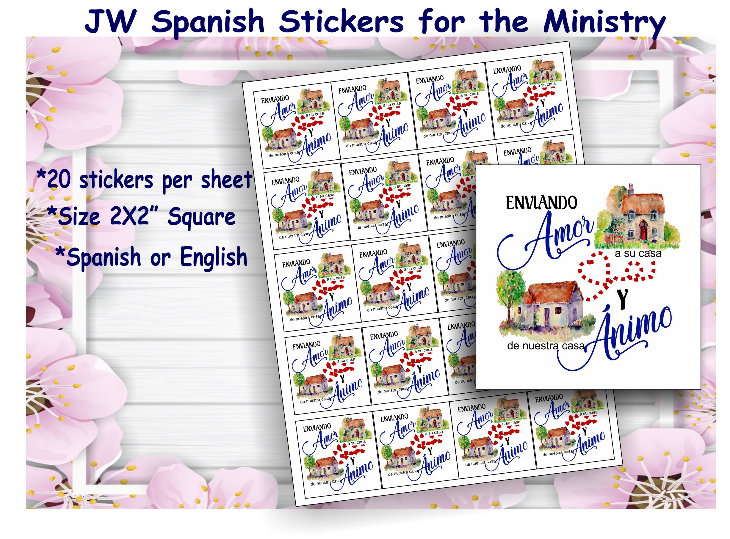 JW Letter Writing/2x2 Stickers for the Ministry/sending - Etsy