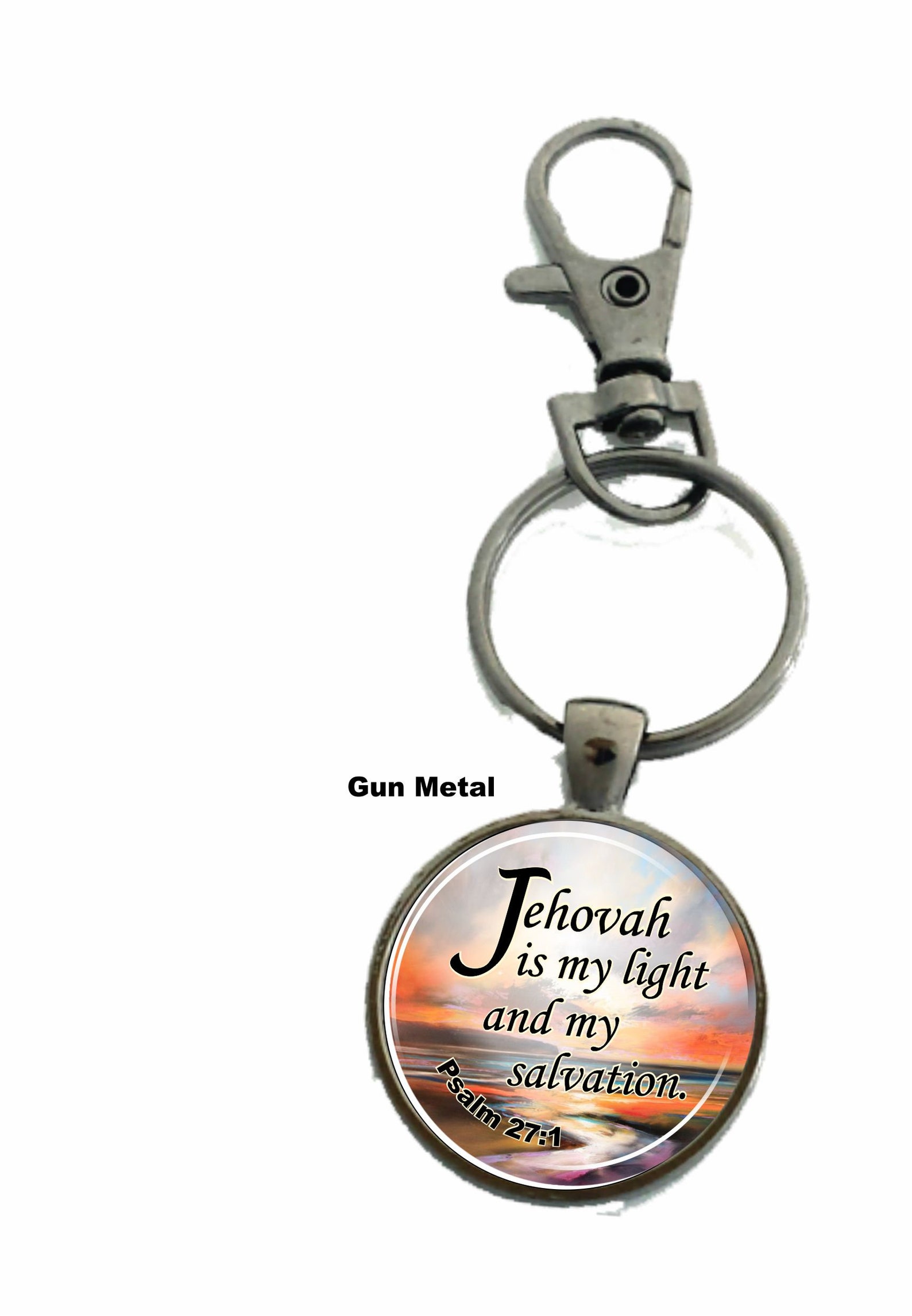 JW Gifts/round Key Ring With Clip/'jehovah is My Light and - Etsy