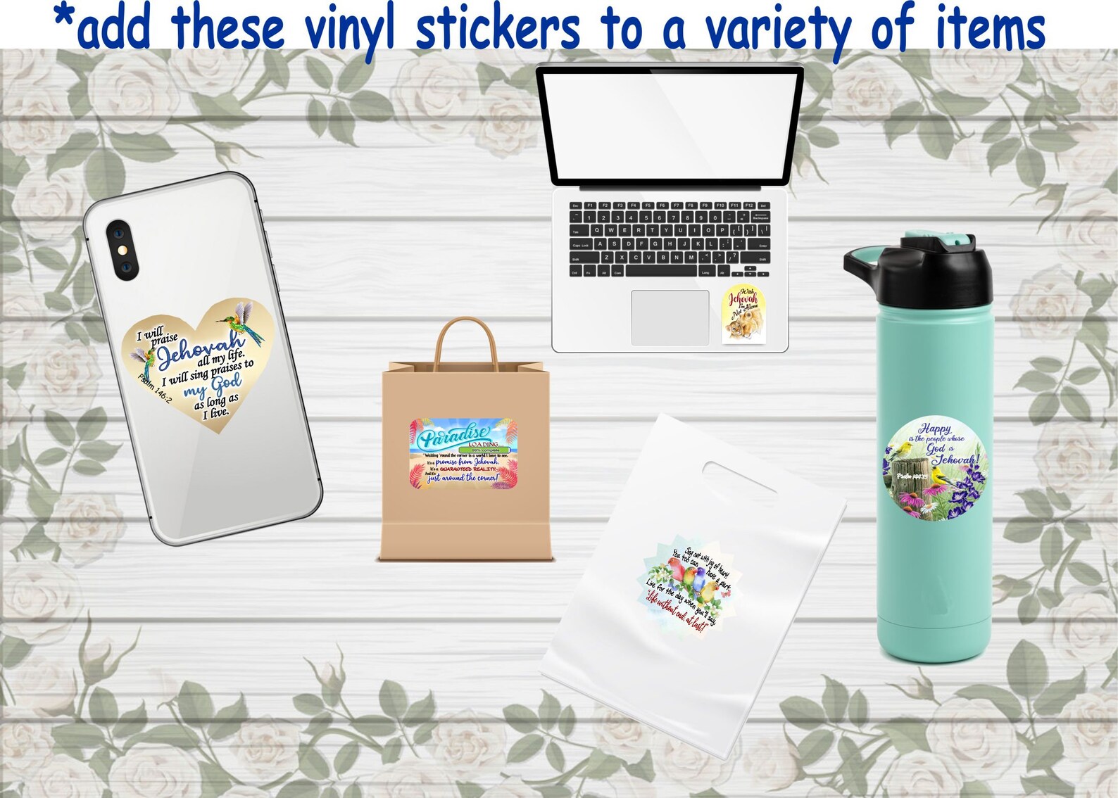 JW Gifts/vinyl Stickers/variety Pack 5 Design/jw.org/best Life - Etsy