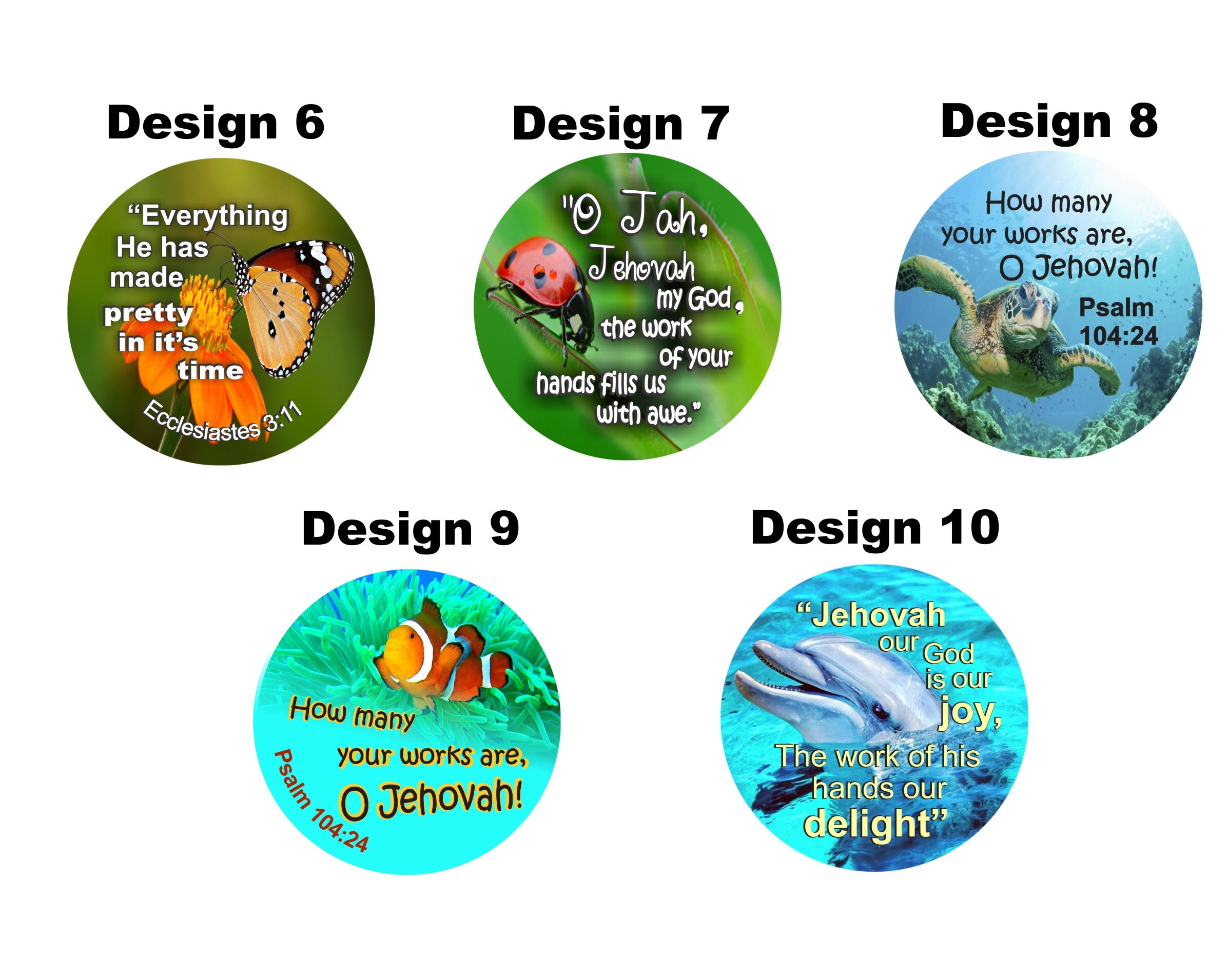 JW gifts/JW Creation Collection/1.5 & 2.25 pins | Etsy