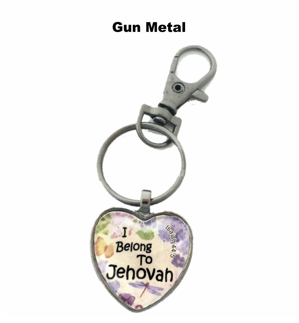 JW Gifts/jw Heart Key Ring Bag Accessory With Clip/'i - Etsy