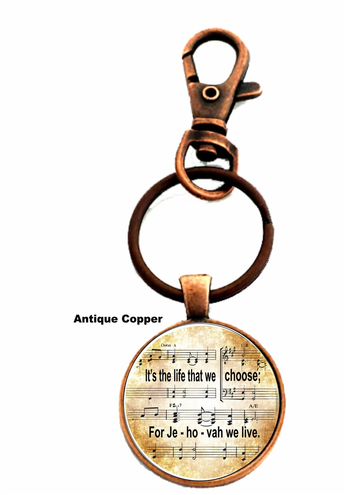 JW Gifts/jw Song Key Ring With Clip/'it's the Life - Etsy