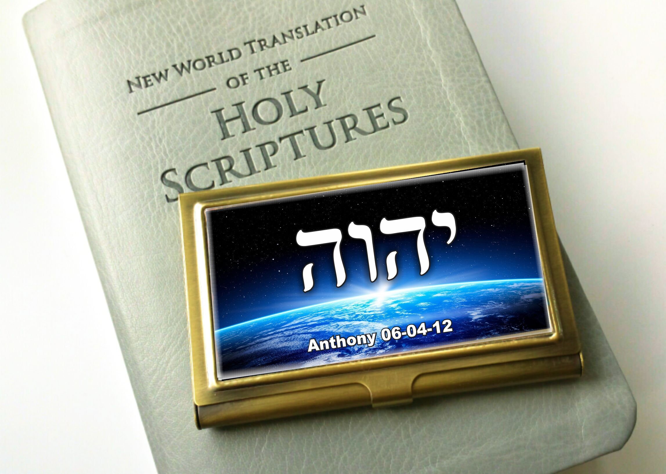 JW Ministry Contact Card Case/earth View | Etsy