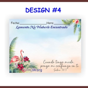 JW SPANISH Ministry Sticky Notes Sorry I Missed You Visit Jw.org 2024 ...