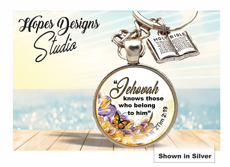 JW Gifts/jw Keychain 'jehovah Knows Those Who Belong to Him' 2tim 2:19 ...